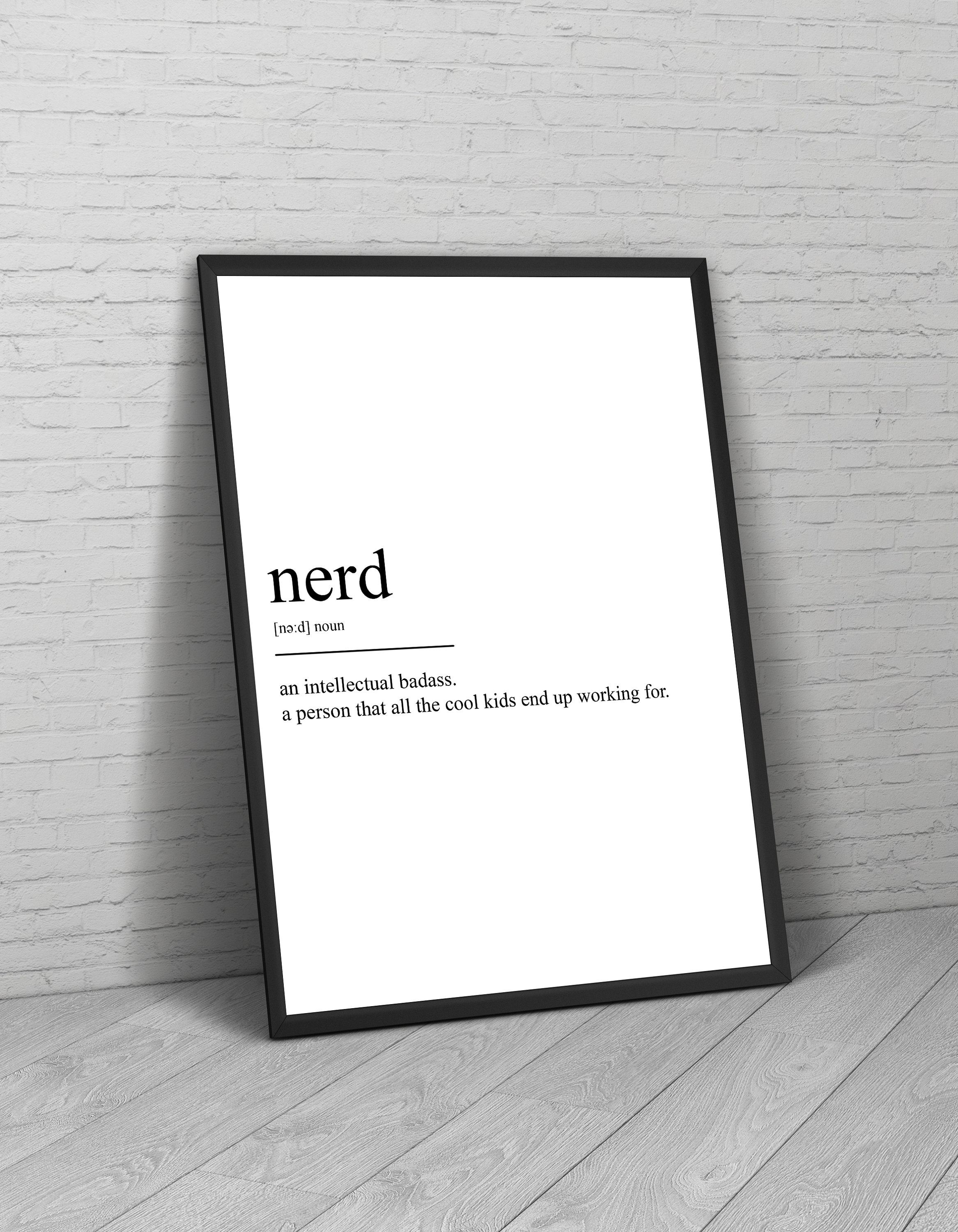Nerd Definition Print | Etsy