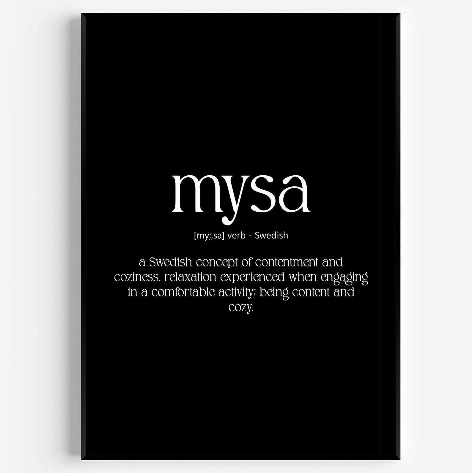 Mysa Definition Print - Etsy