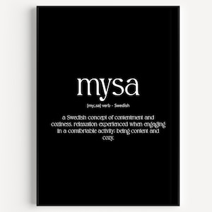 Mysa Definition Print - Etsy