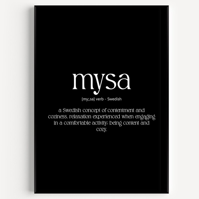 Mysa Definition Print - Etsy