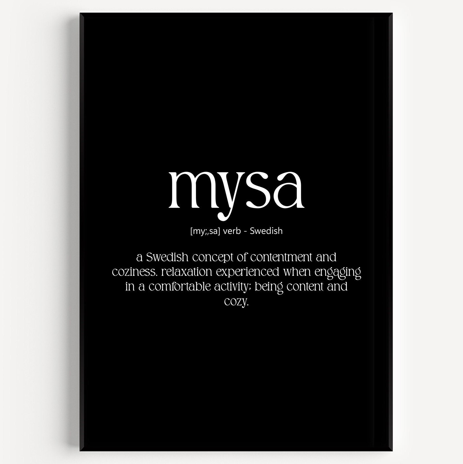 Mysa Definition Print - Etsy