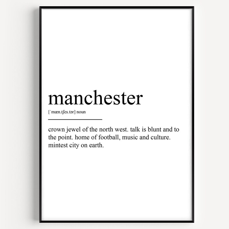 Manchester Print - Etsy UK