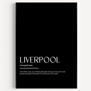 Liverpool Definition Print - Etsy UK