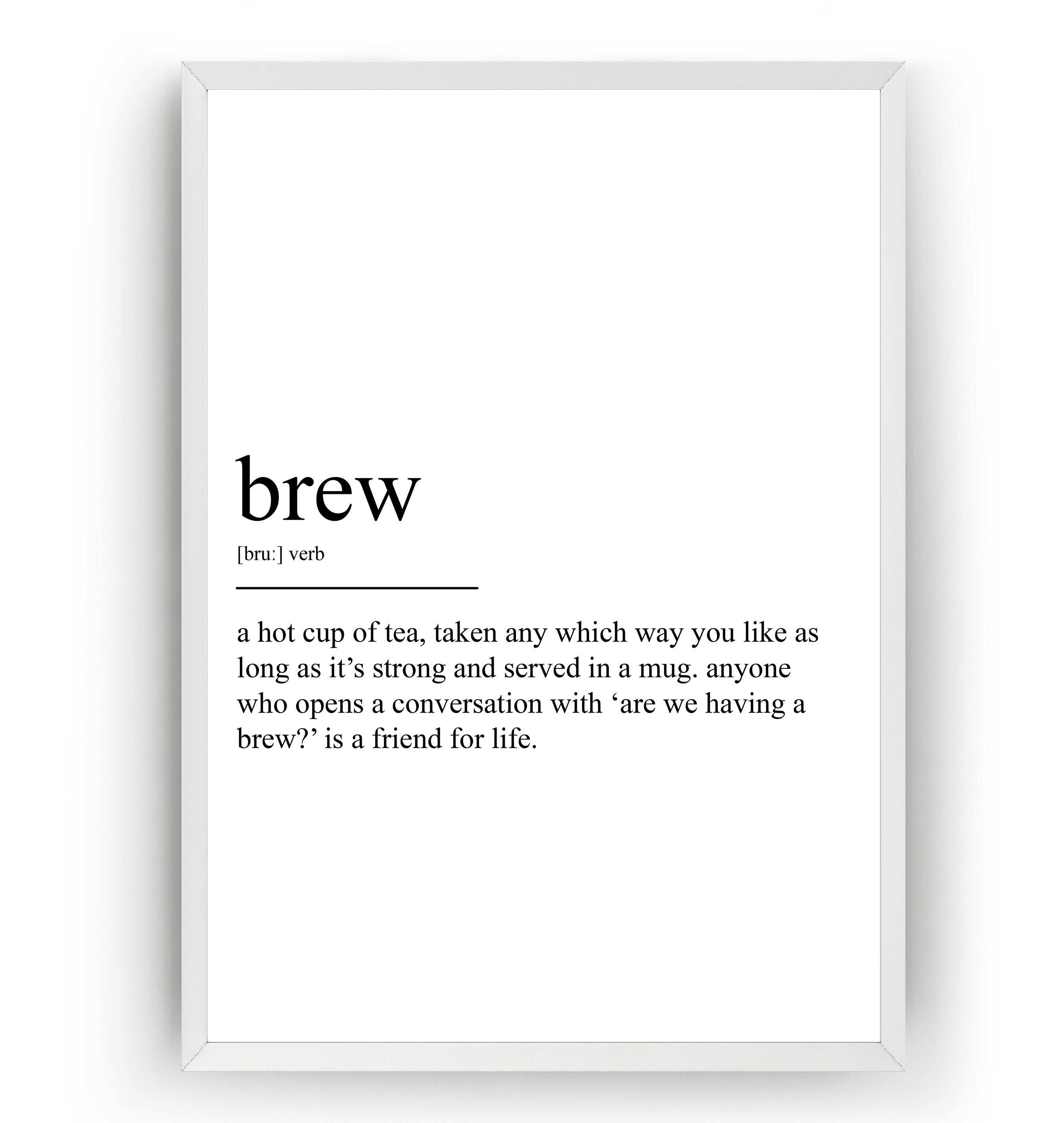 Brew Definition Print - Etsy