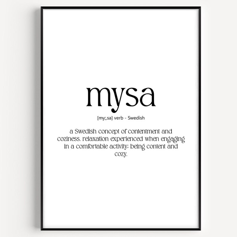 Mysa Definition Print - Etsy