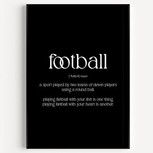 Football Definition Print - Etsy