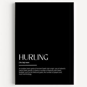 Hurling Definition Print - Etsy