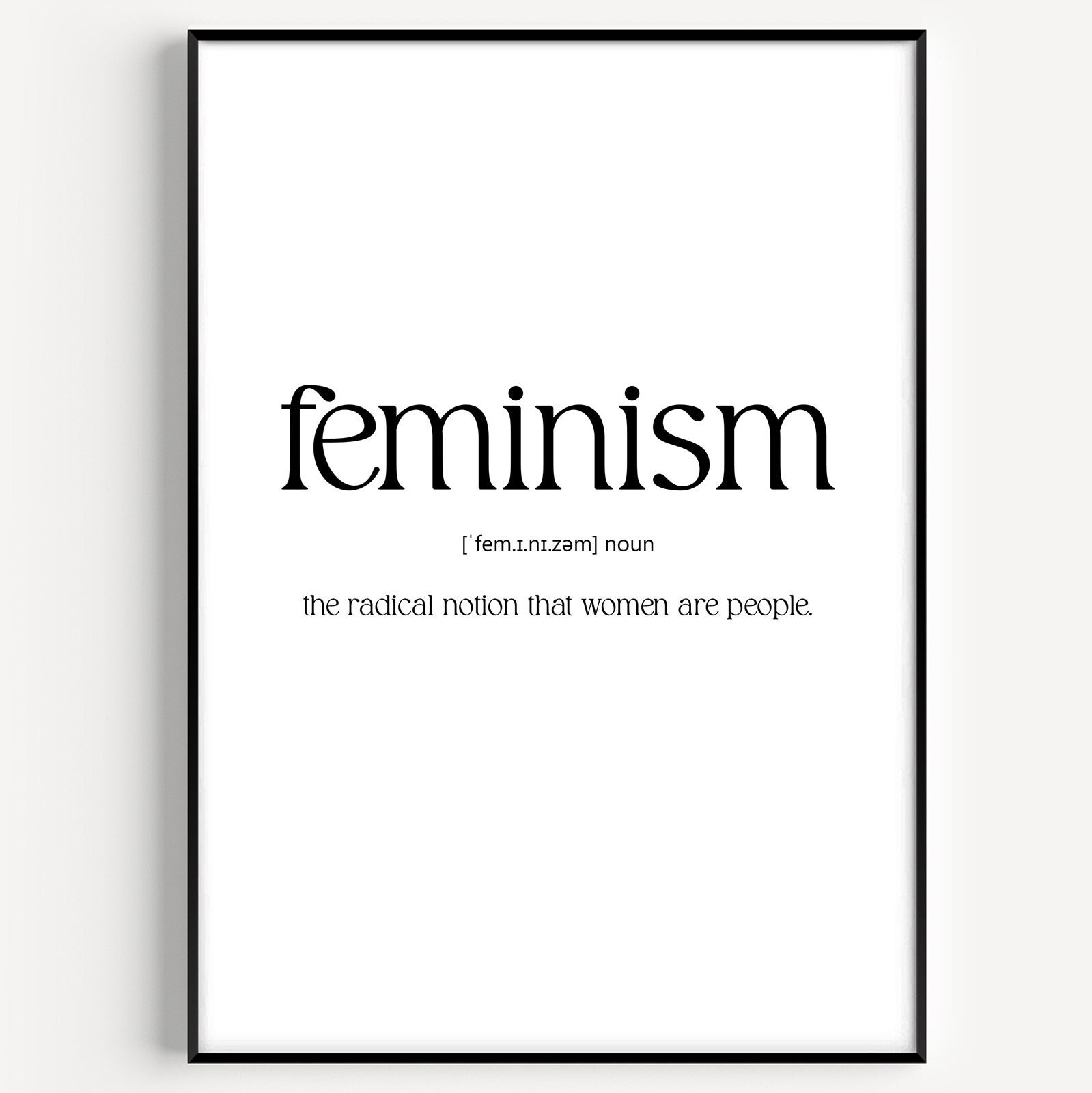 Feminism Definition Print - Etsy