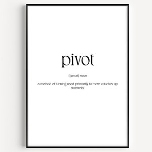 Pivot Definition Print - Etsy