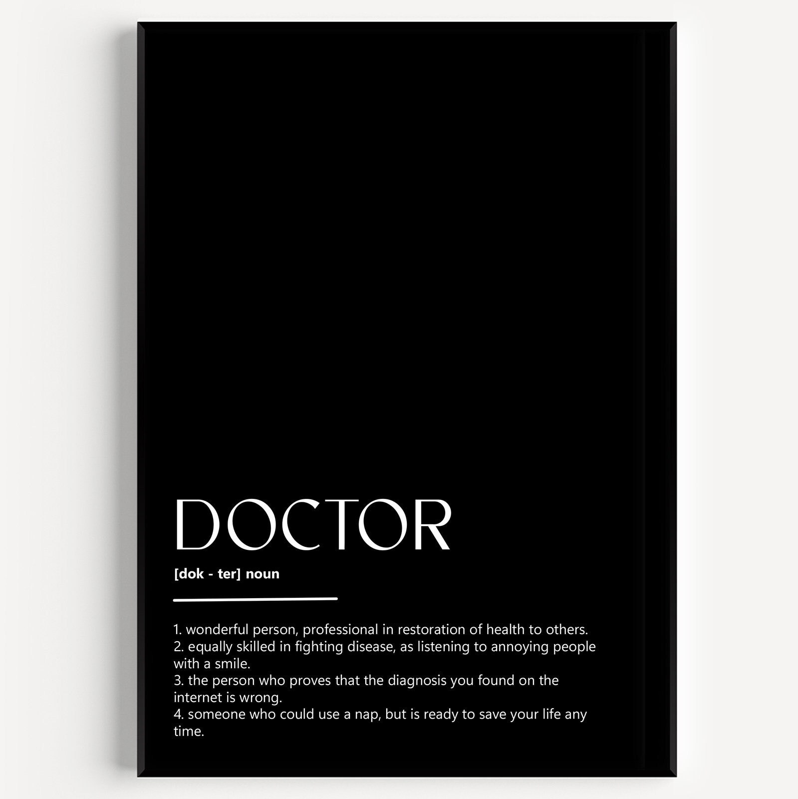 Doctor Definition Print - Etsy