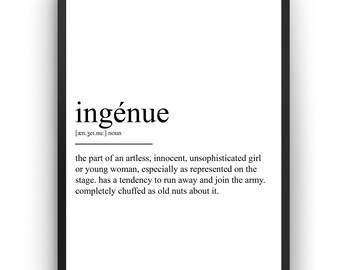 Ingénue Definition | Etsy