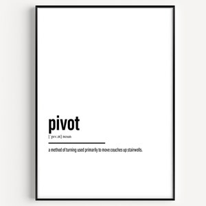 Pivot Definition Print - Etsy