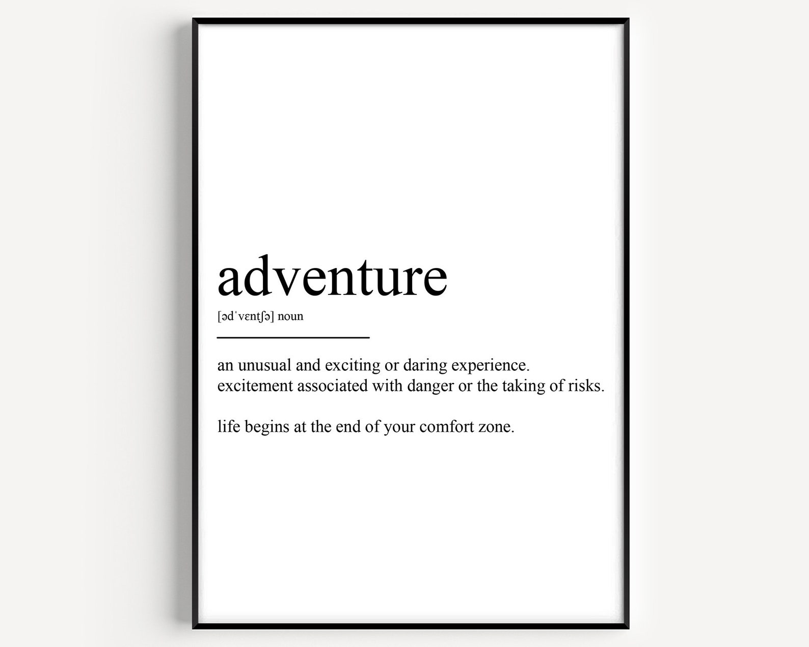 Adventure Definition Print - Etsy UK