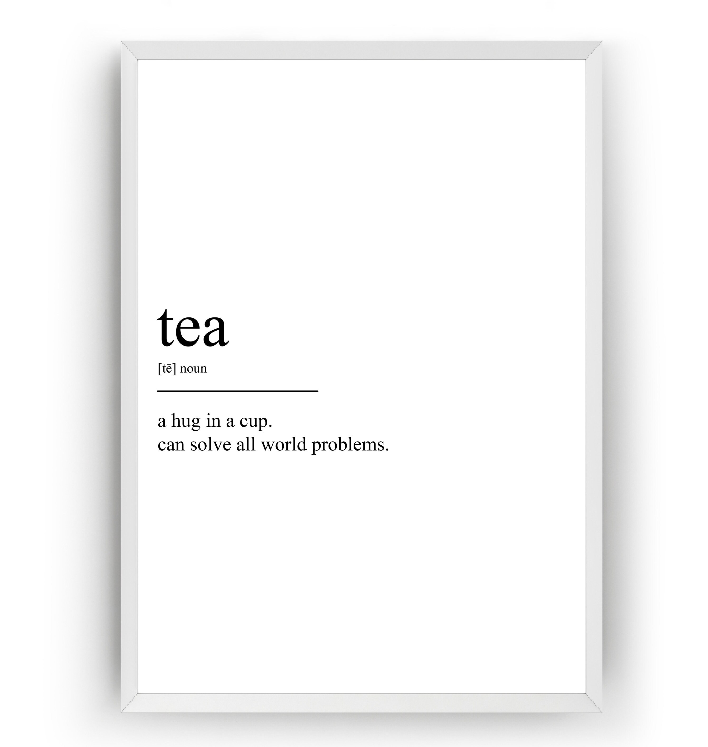 Tea Definition Print Version 3 | Etsy