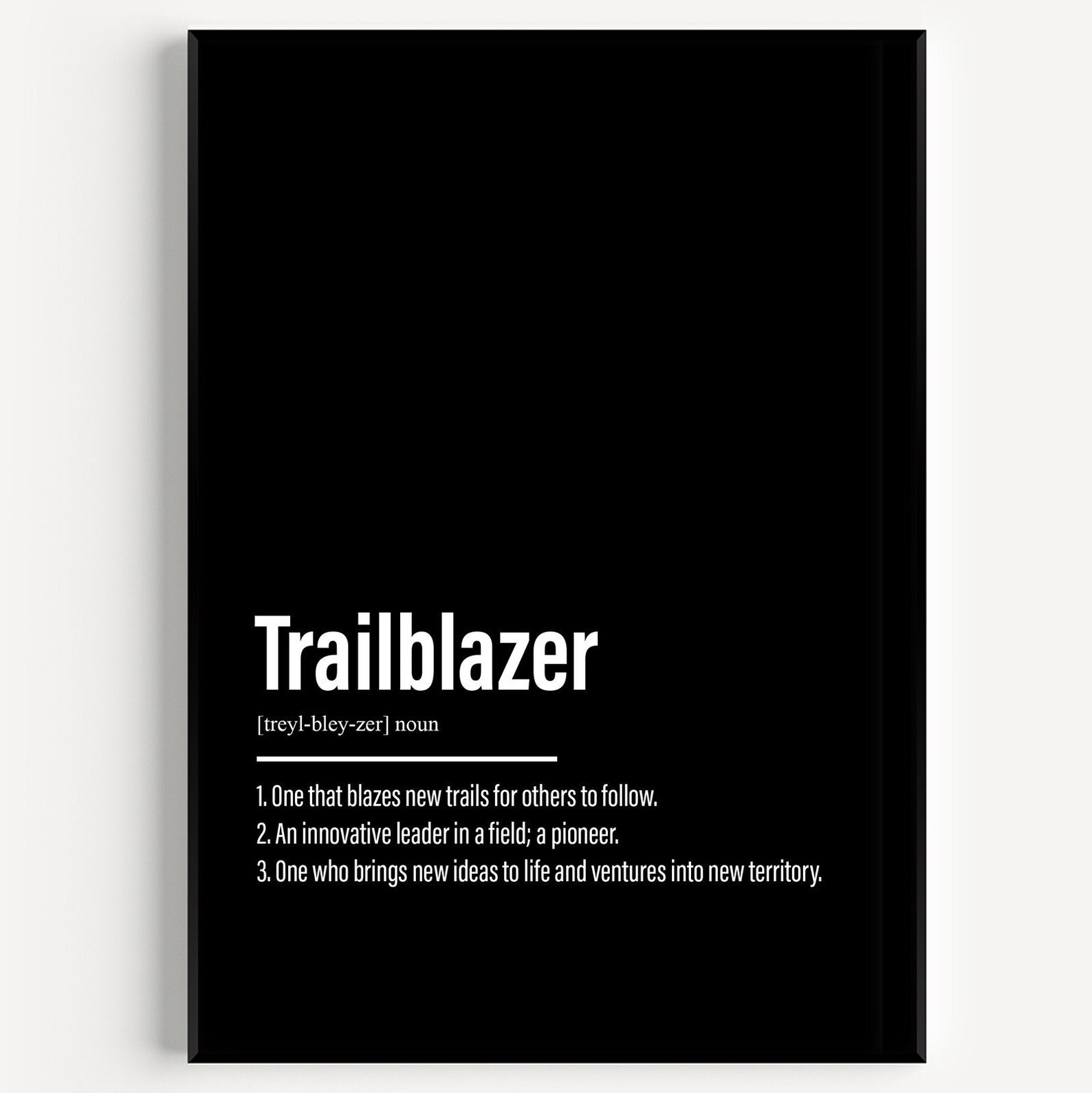 Trailblazer Definition Print - Etsy