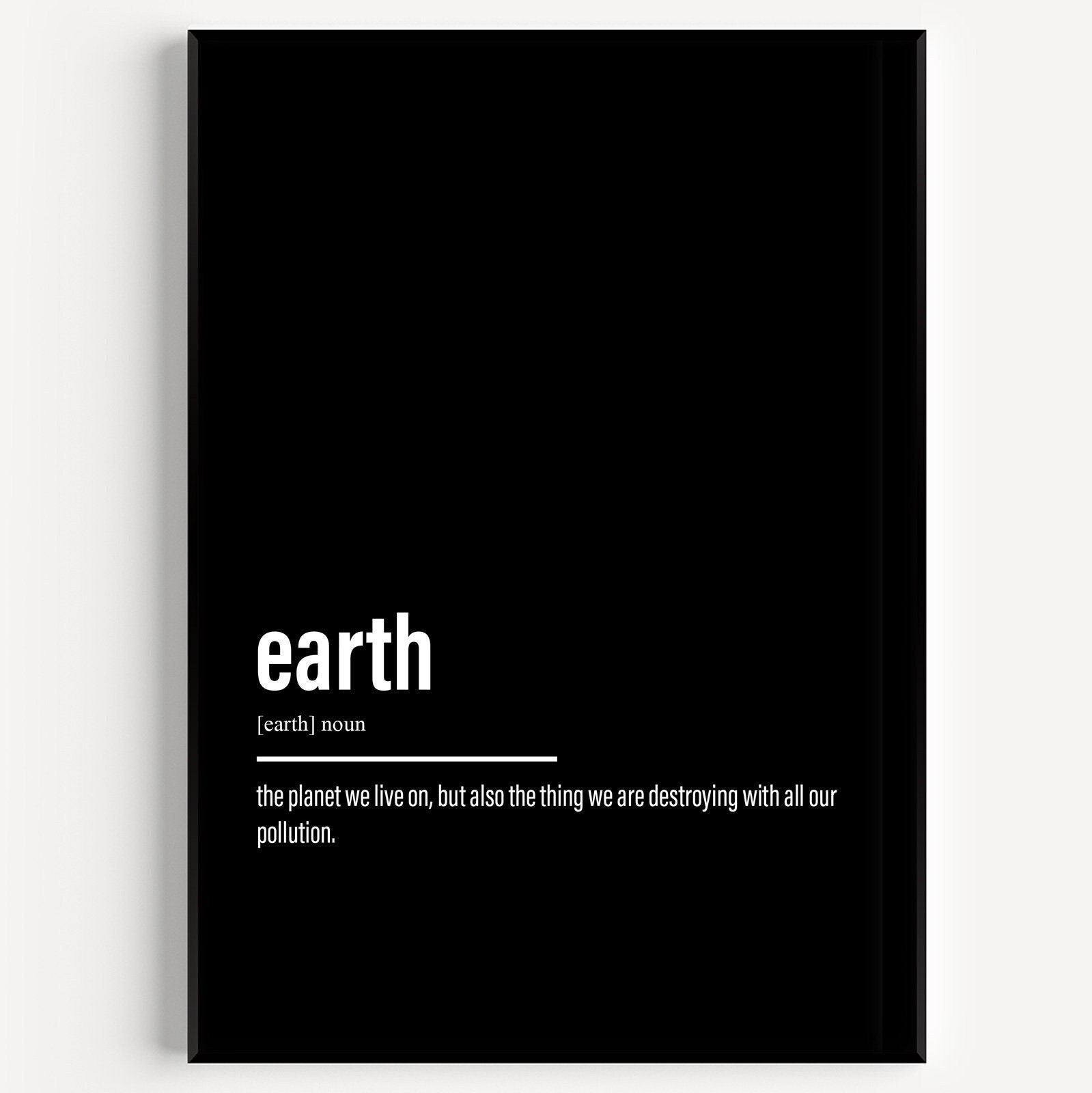 Earth Definition Print - Etsy