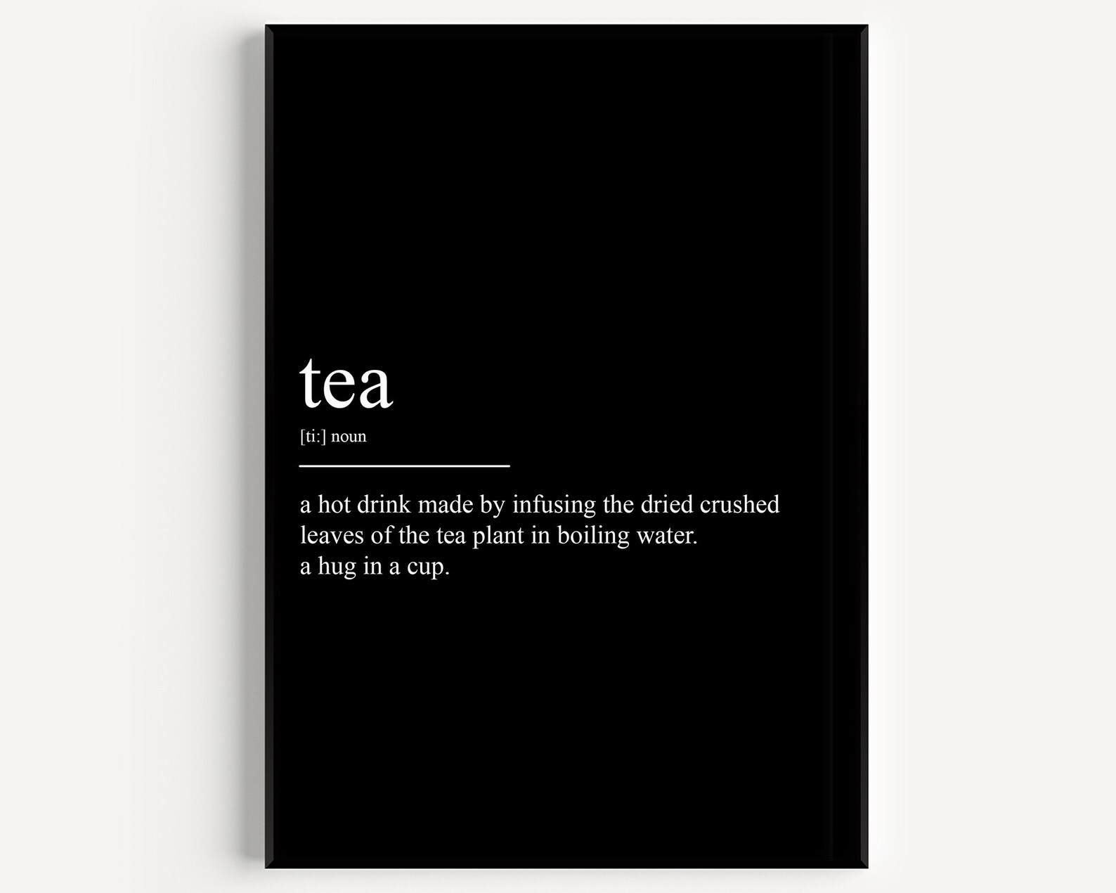 Tea Definition Print - Etsy UK