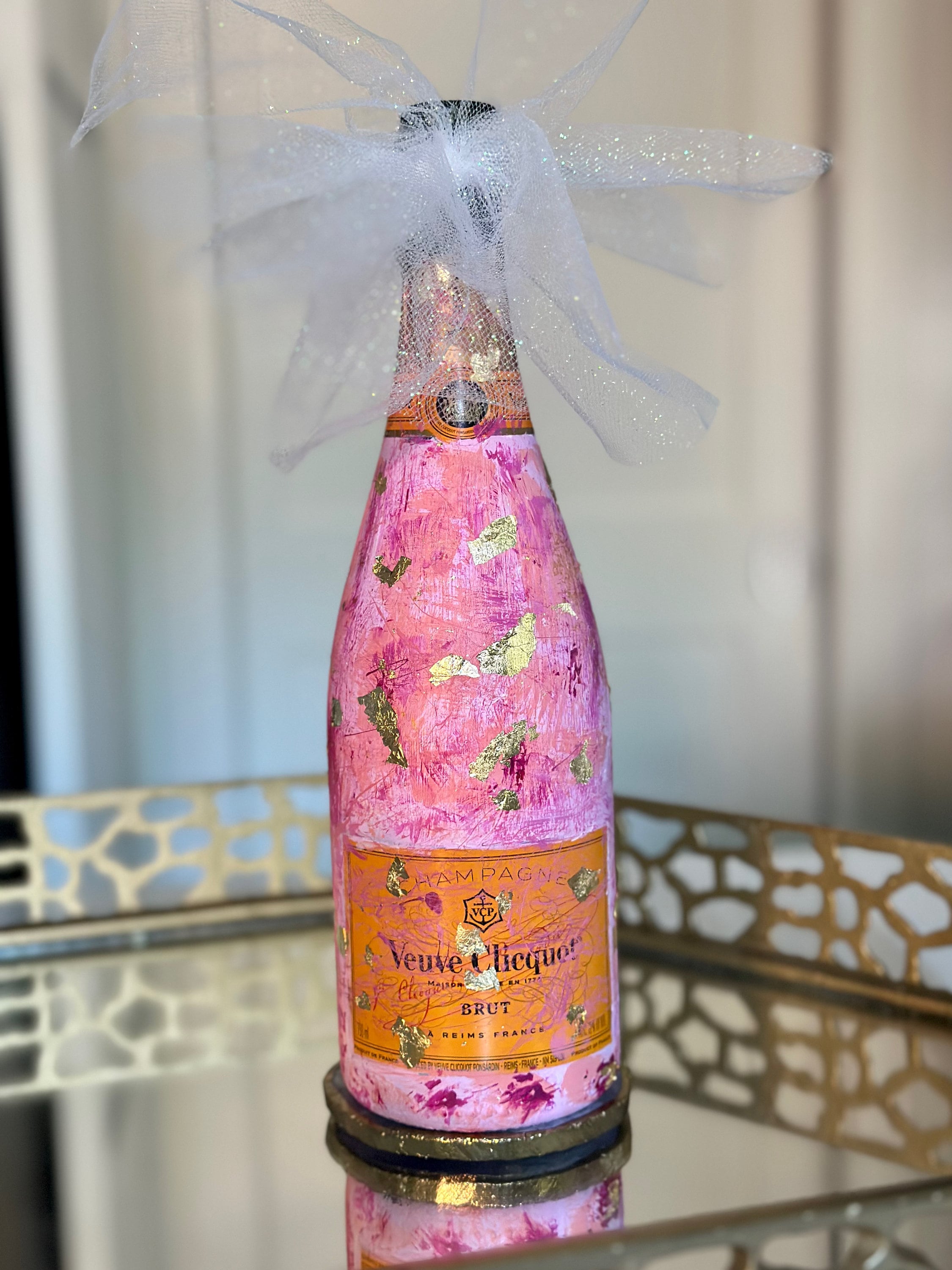 Custom Veuve Bottle-abstract Barbie - Etsy