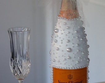 Custom Pearl Champagne Bottle - Etsy