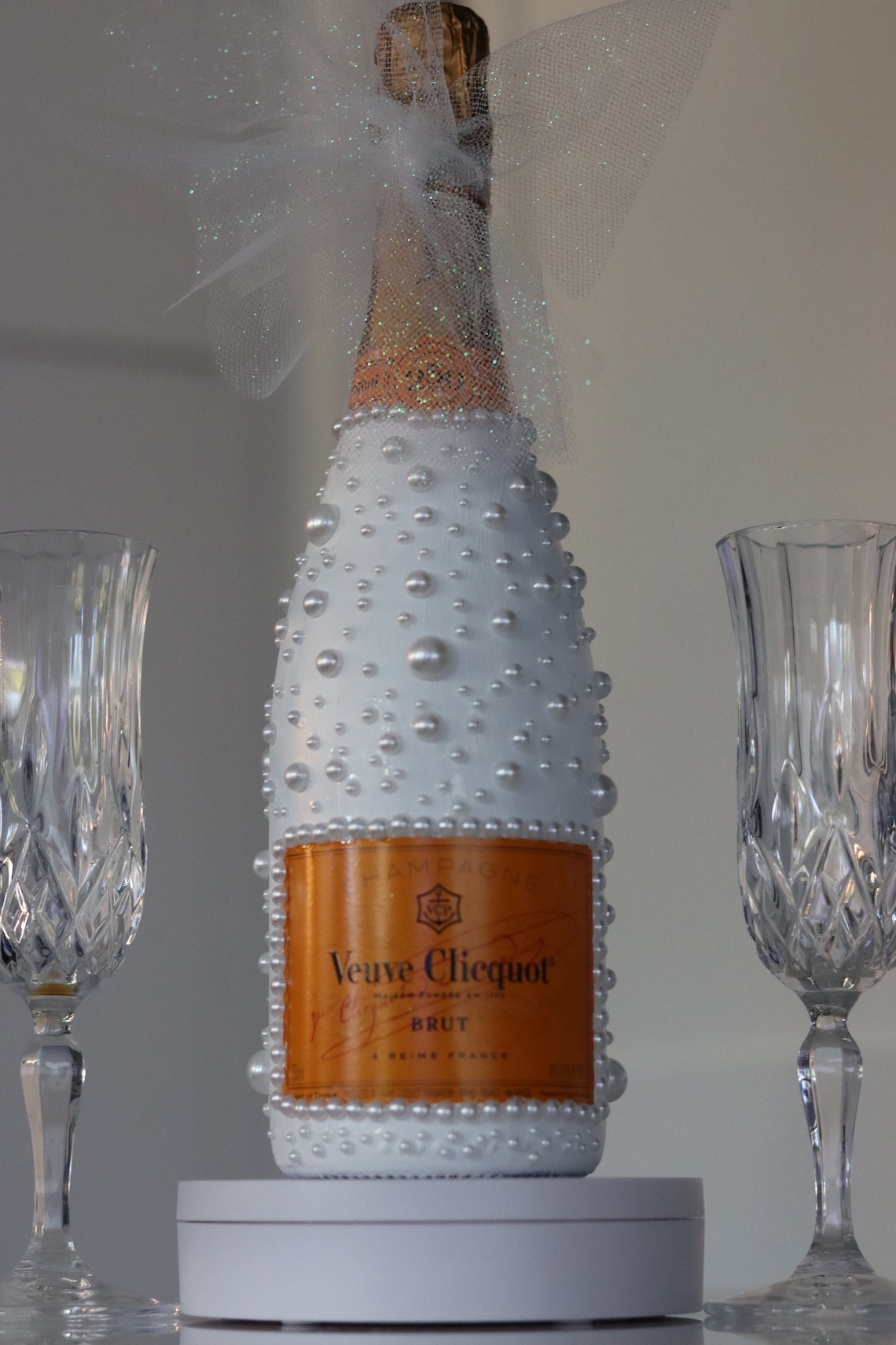 Custom Pearl Champagne Bottle - Etsy