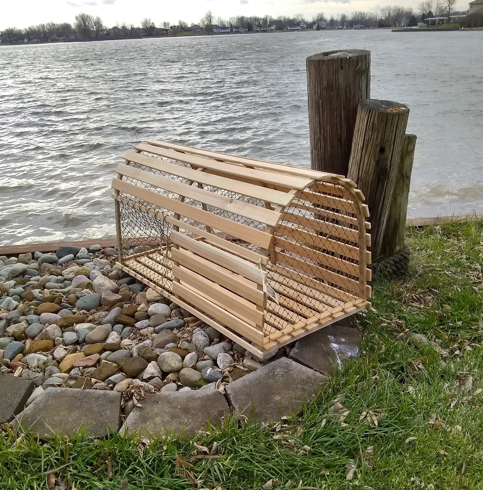 Full Size decorative wooden Lobster trap handmade copied from | Etsy