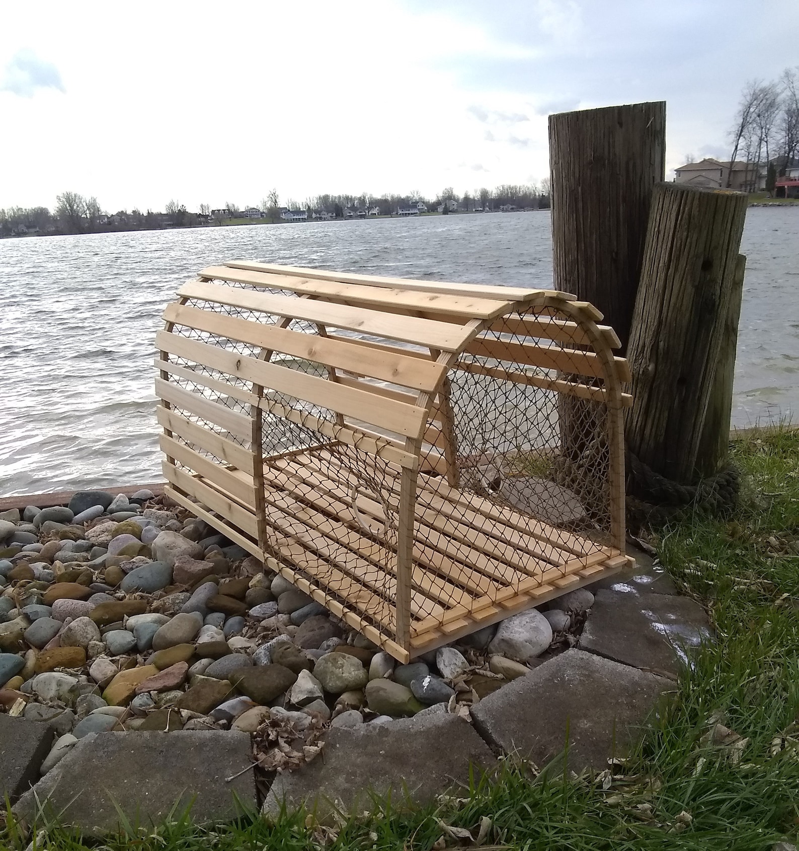 Full Size decorative wooden Lobster trap handmade copied from | Etsy