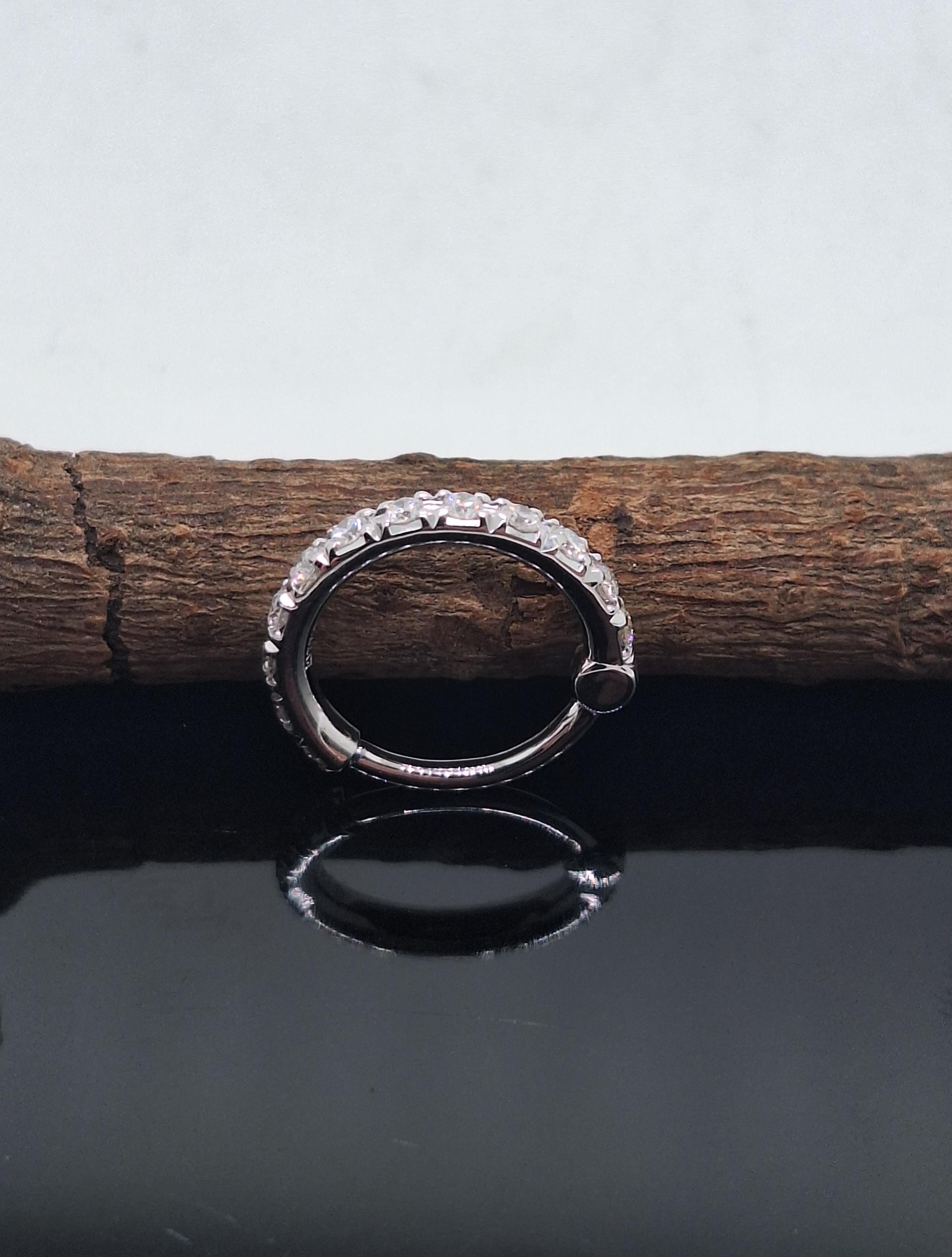 Conch Piercing Jewelry Diamonds 14K Ear Jacket Helix Earring Cartilage ...