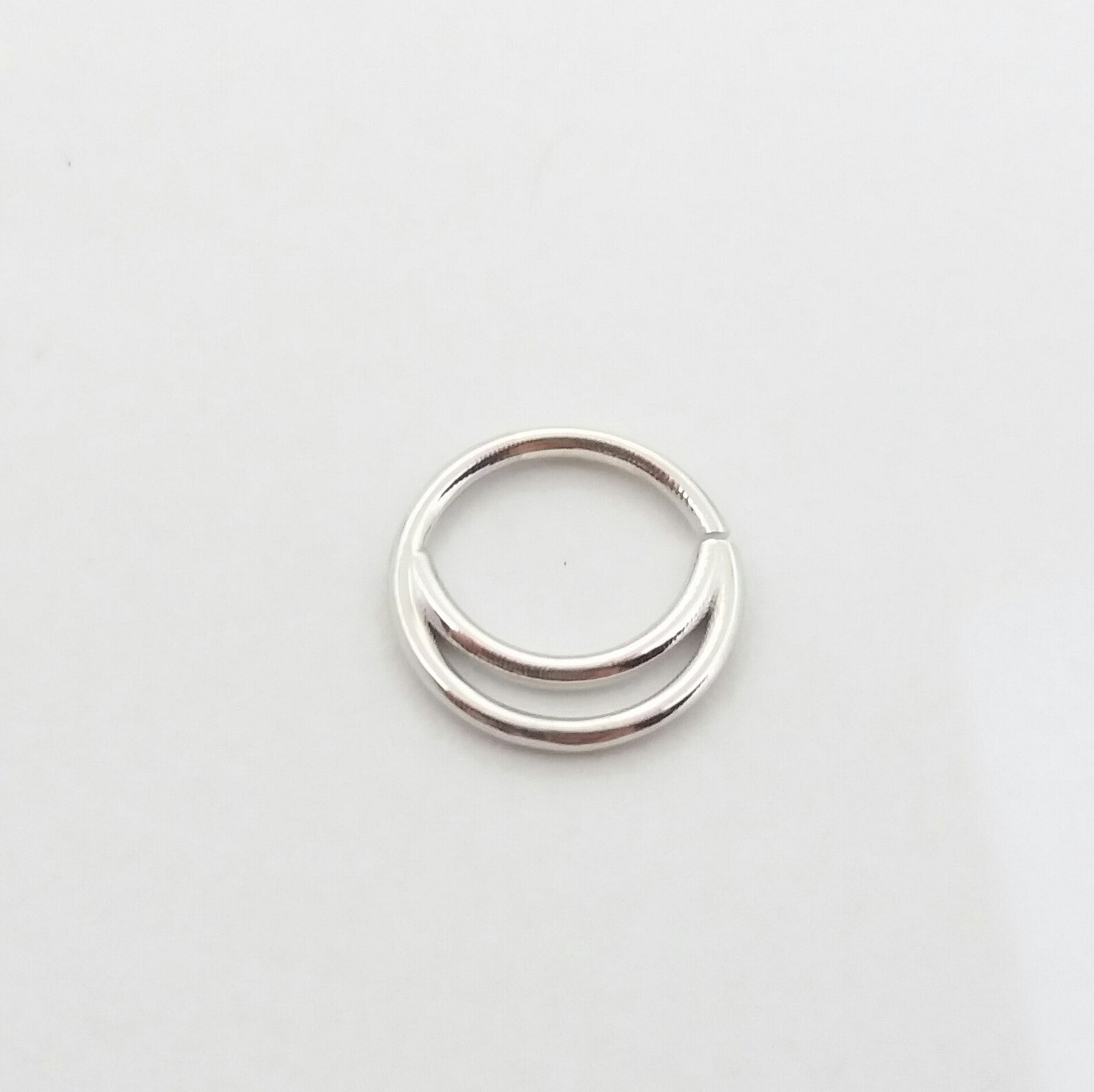 Double Septum Ring Septum Ring Nose Ring Sterling Silver - Etsy