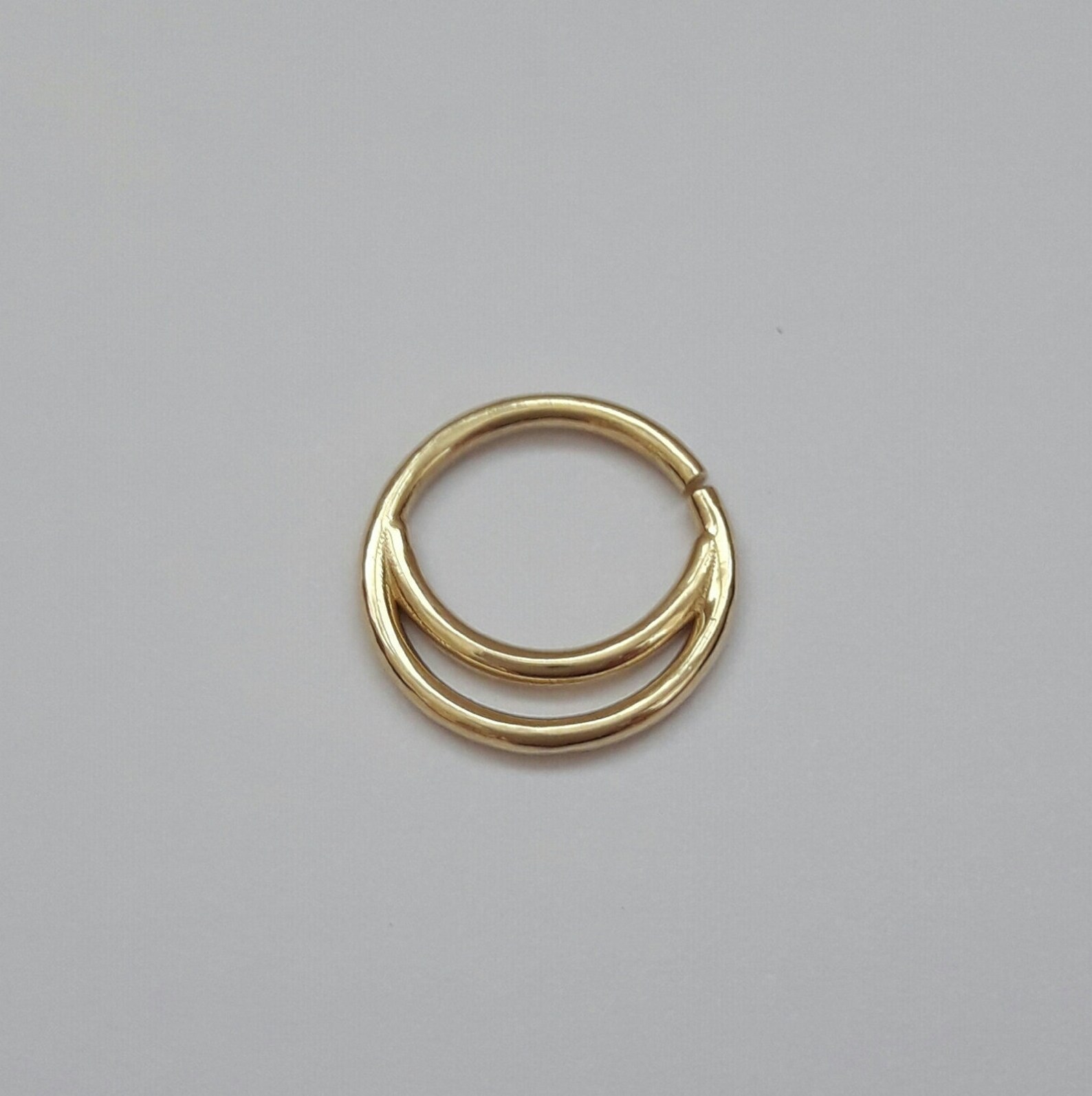 Double Septum Ring Septum Ring Nose Ring Sterling Silver | Etsy Israel