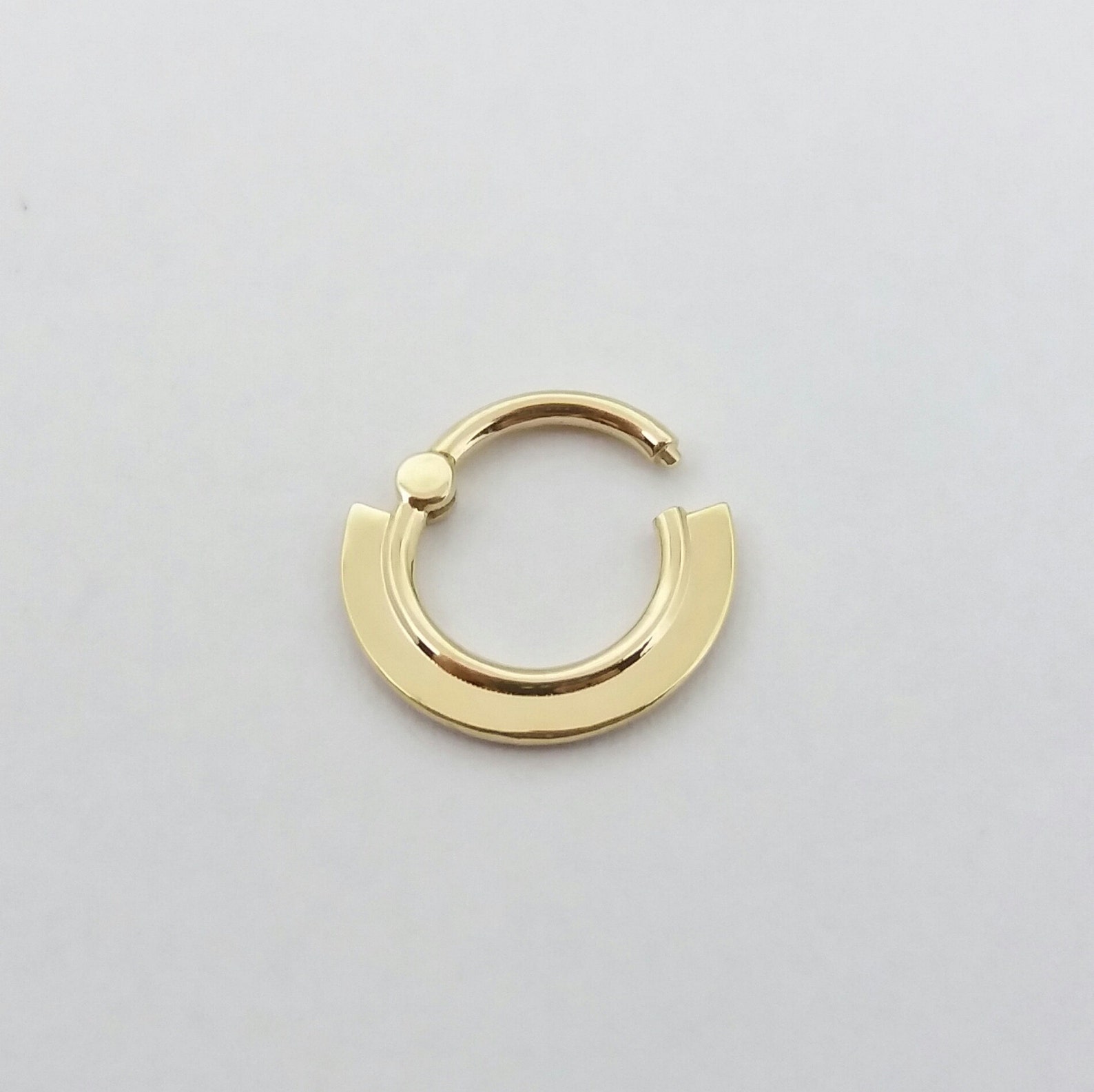 Cartilage Earring 14k Yellow Solid Gold Daith Piercing Custom Jewelry ...