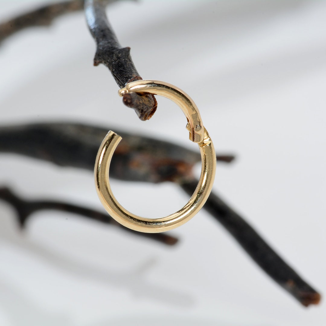 Plain Gold Hoop Earring - Etsy
