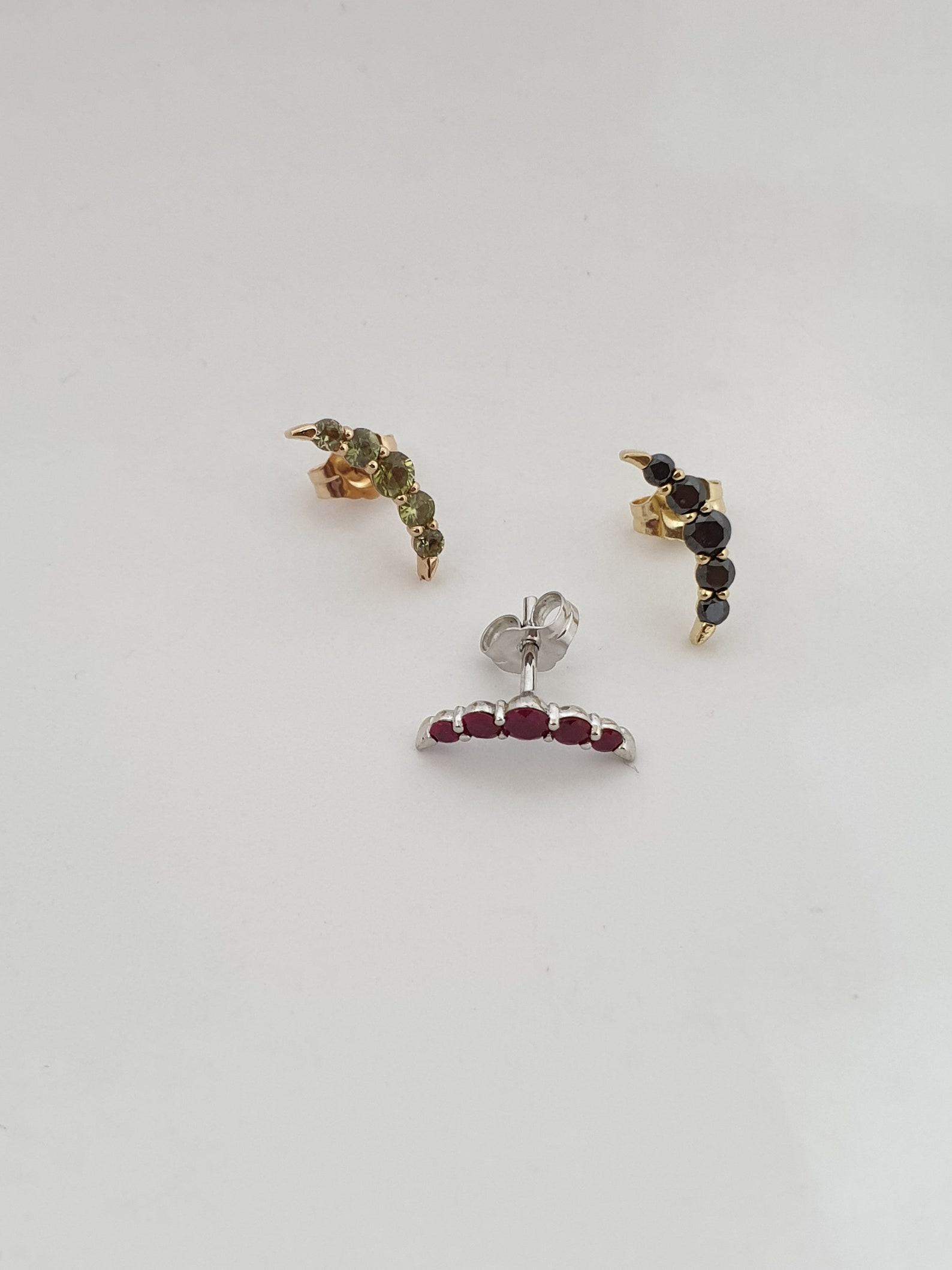 Cartilage Earring 14k Solid Gold Barbell Ear Piercing | Etsy