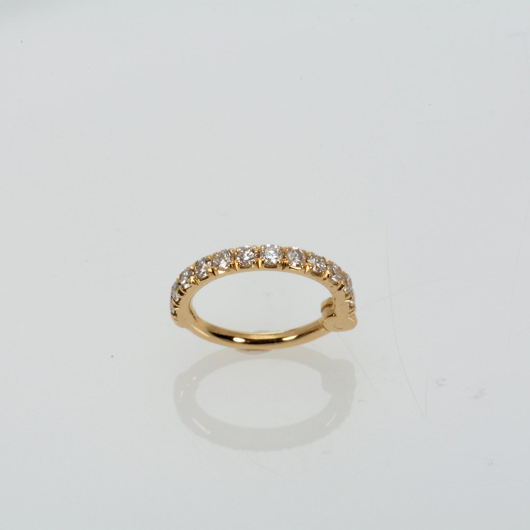 Conch Piercing Jewelry Diamonds 14K Ear Jacket Helix Earring Cartilage ...