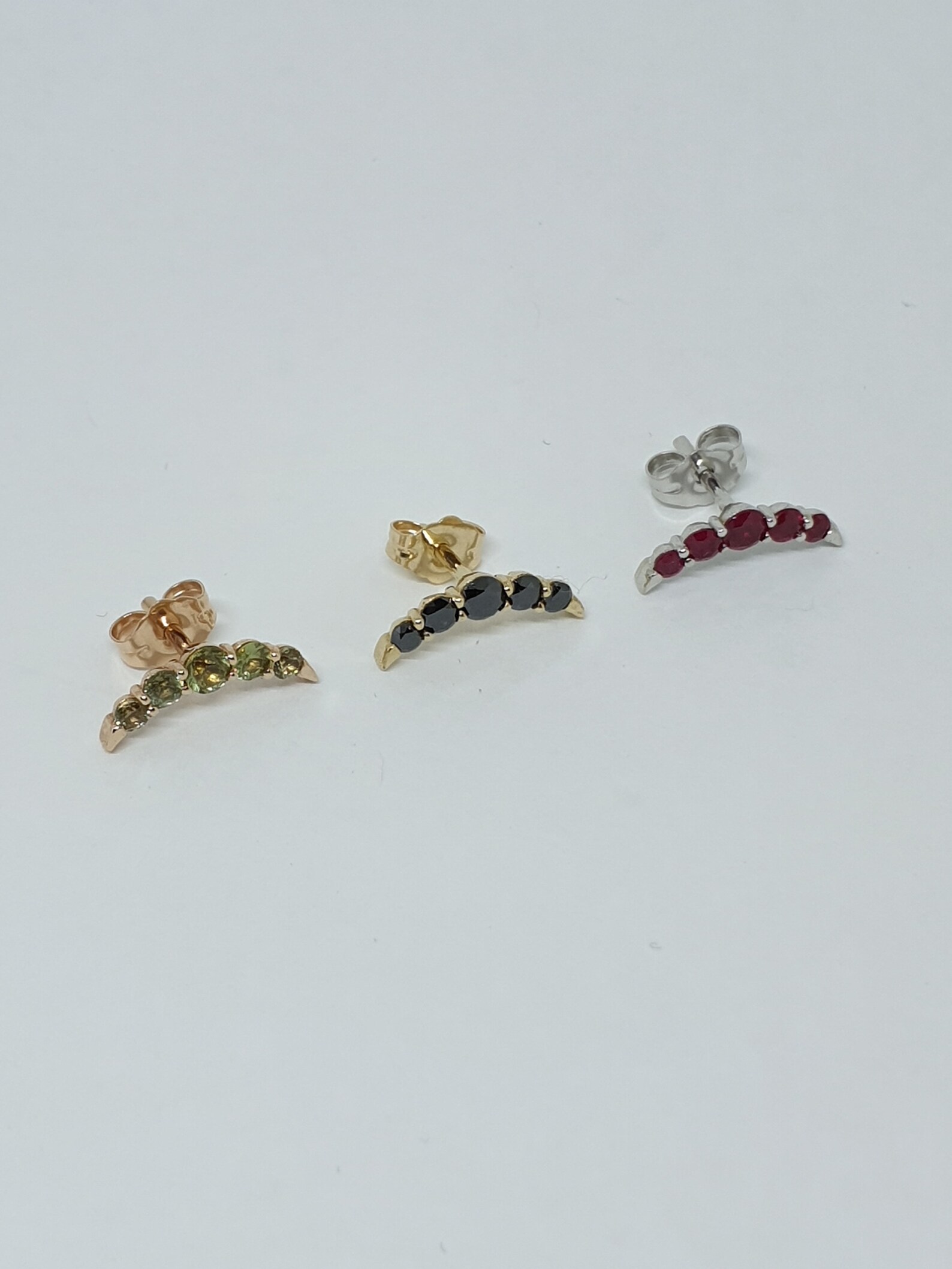 Cartilage Earring 14k Solid Gold Barbell Ear Piercing | Etsy