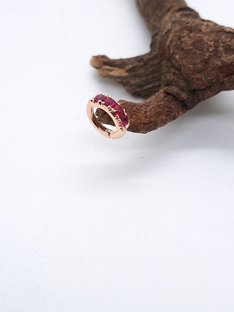 Rook Piercing Earring 14K Gold Ear Jacket Helix Hoop Conch Jewelry ...