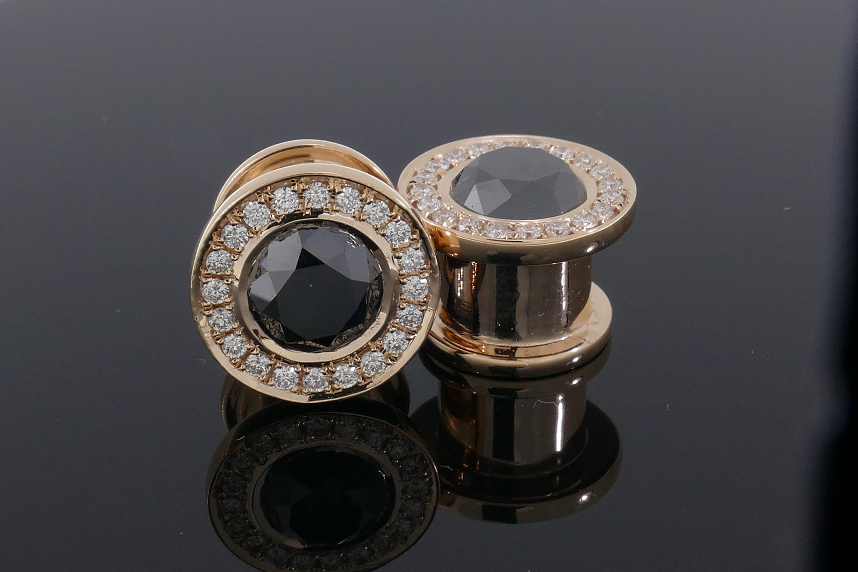 Ear Gauges Solid Gold 10mm Earlest Jewelry 14k Plugs | Etsy