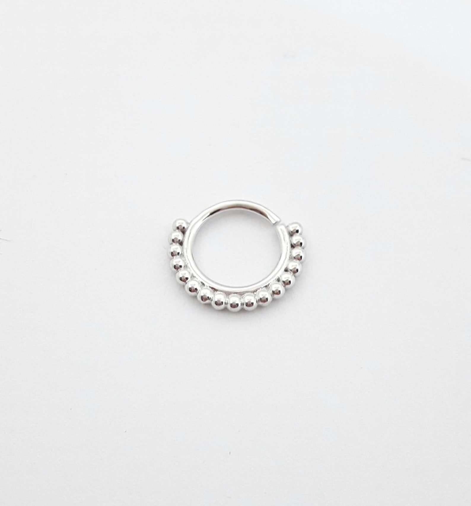 Septum Piercing Jewelry Full Line Balls 14k Gold - Etsy