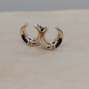 Solid Gold Ear Tunnels Ear Gauges 14k Plugs Piercing Black - Etsy