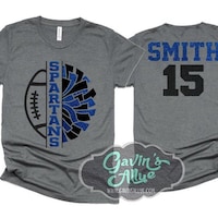 Custom Football Cheer Mom Shirt Family Gameday Mom of Both Shirt ...