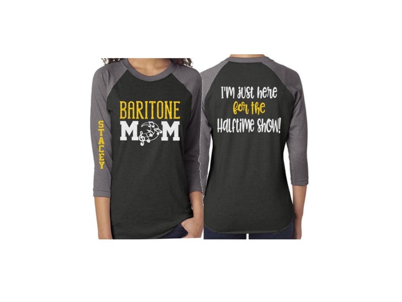 Glitter Baritone Mom Shirt | Band Shirts | Band Mom Shirts | Band Bling ...