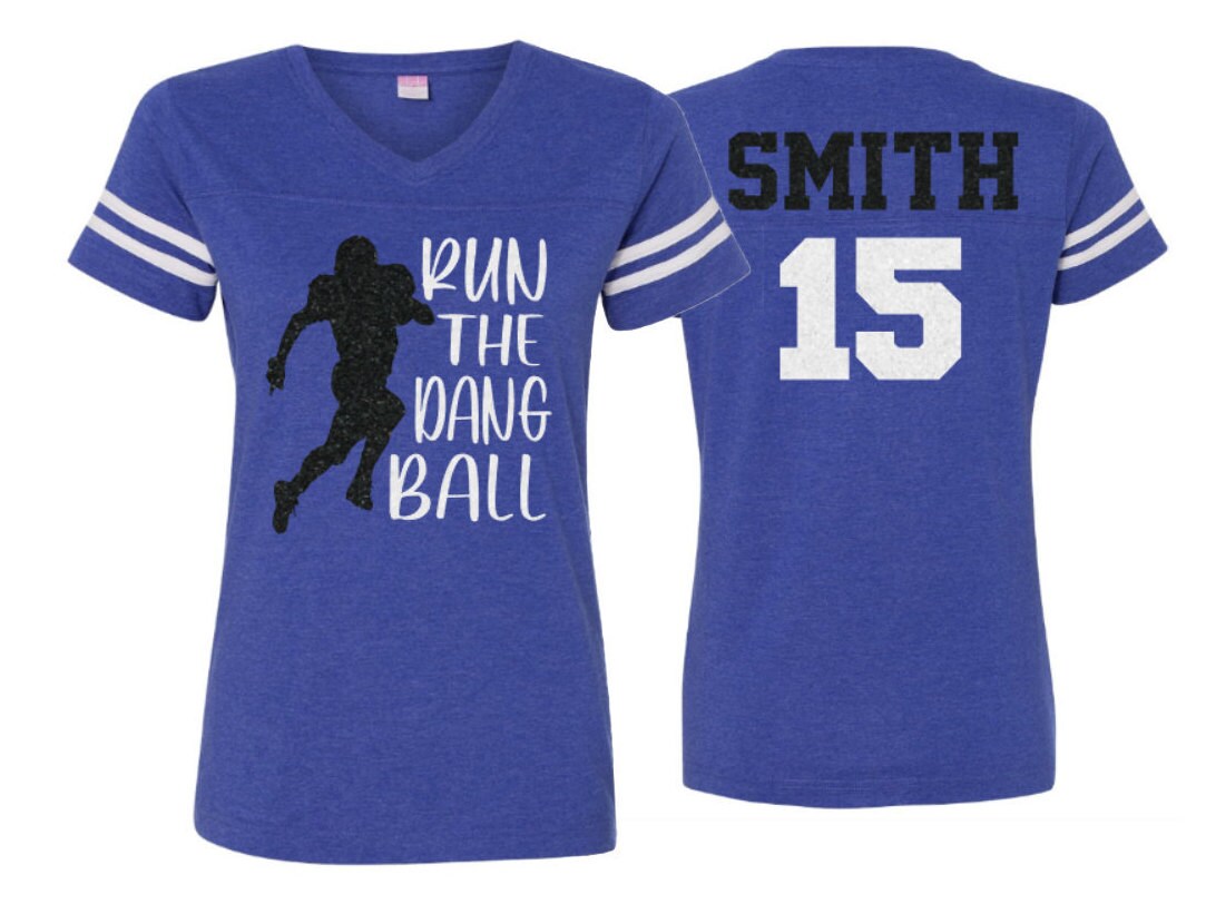 Glitter Football Shirt | Run the Dang Ball | Football Shirts | Football ...