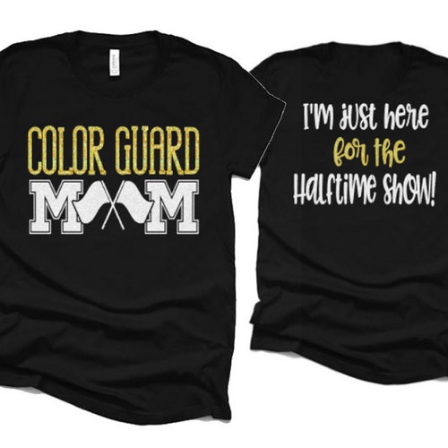 Glitter Color Guard Mom Shirt Band Shirt 3/4 Sleeve Raglan - Etsy