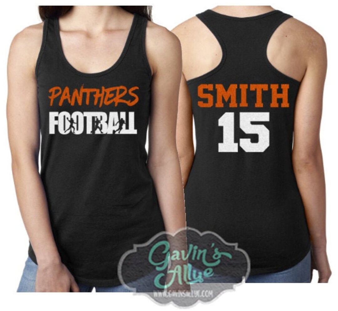 Glitter Football Tank | Football Shirts | Football Mom Shirts ...