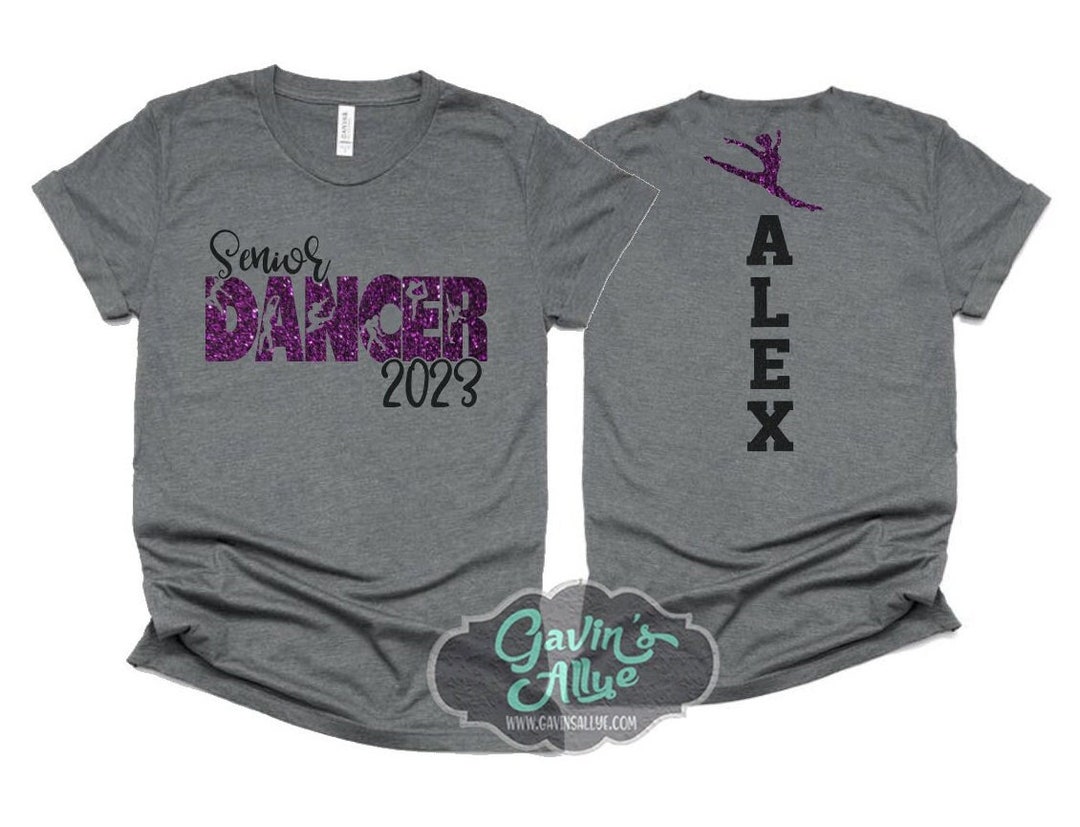 Glitter Senior Dancer Tshirt | Short Sleeve Dance T-shirt | Bella ...