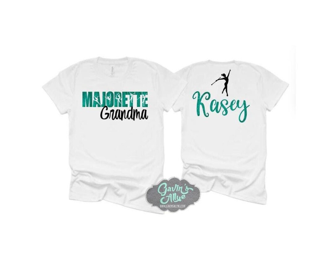 Glitter Majorette Grandma Tshirt Top | Majorette Grandma Shirts ...