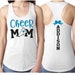 Glitter Cheer Mom Tank Top | Cheer Racerback Tank | Cheer Bling | Cheer ...