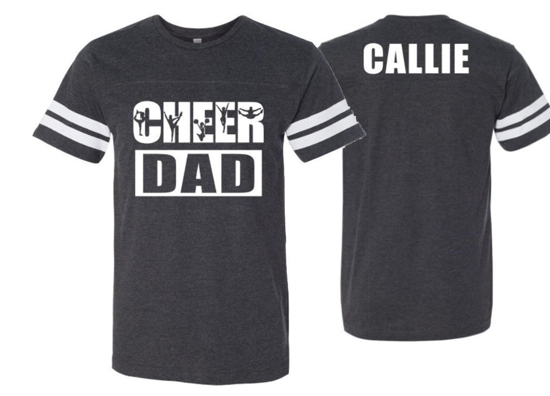 Cheer Dad Shirt | Cheer Shirt | Short Sleeve Tshirt | Customize Colors ...