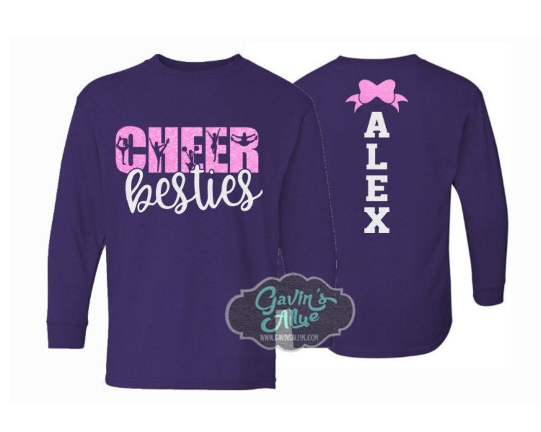 Glitter Cheer Shirt | Cheer Besties Shirt | Cheer Bling | Cheer Spirit ...