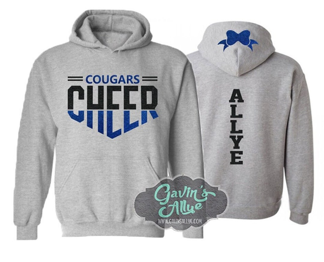 Cheer Hoodie | Glitter Cheer Hoodie | Youth or Adult | Cheer Bling ...