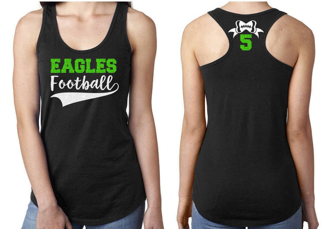 Glitter Football Mom Tank | Racerback Tank Top | Football Tank ...
